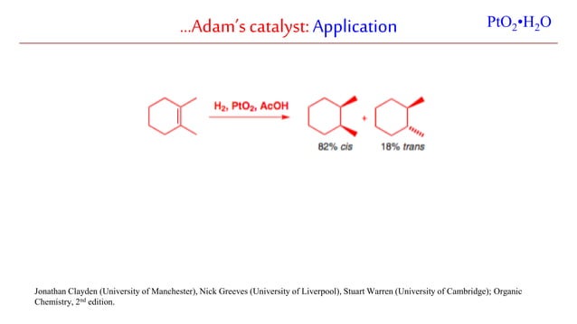 5. Lindlar & adam's catalyst