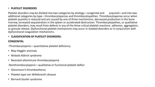 Coagulation of blood and bleeding disorders | PPTX