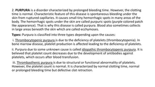 Coagulation of blood and bleeding disorders | PPTX