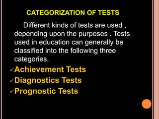 5. types of test | PPTX