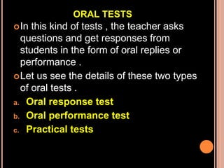 5. types of test | PPTX
