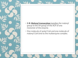 De Novo Synthesis of Fatty Acids | PPTX