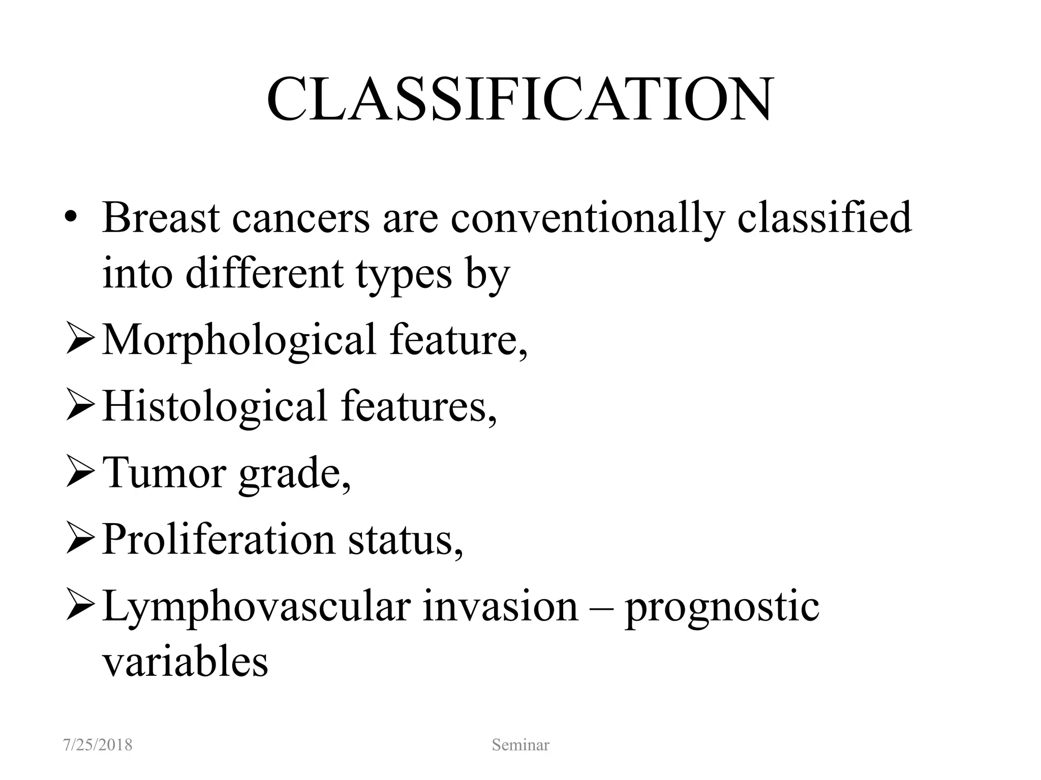 5. breast carcinoma histopathology types and clinical features | PPTX