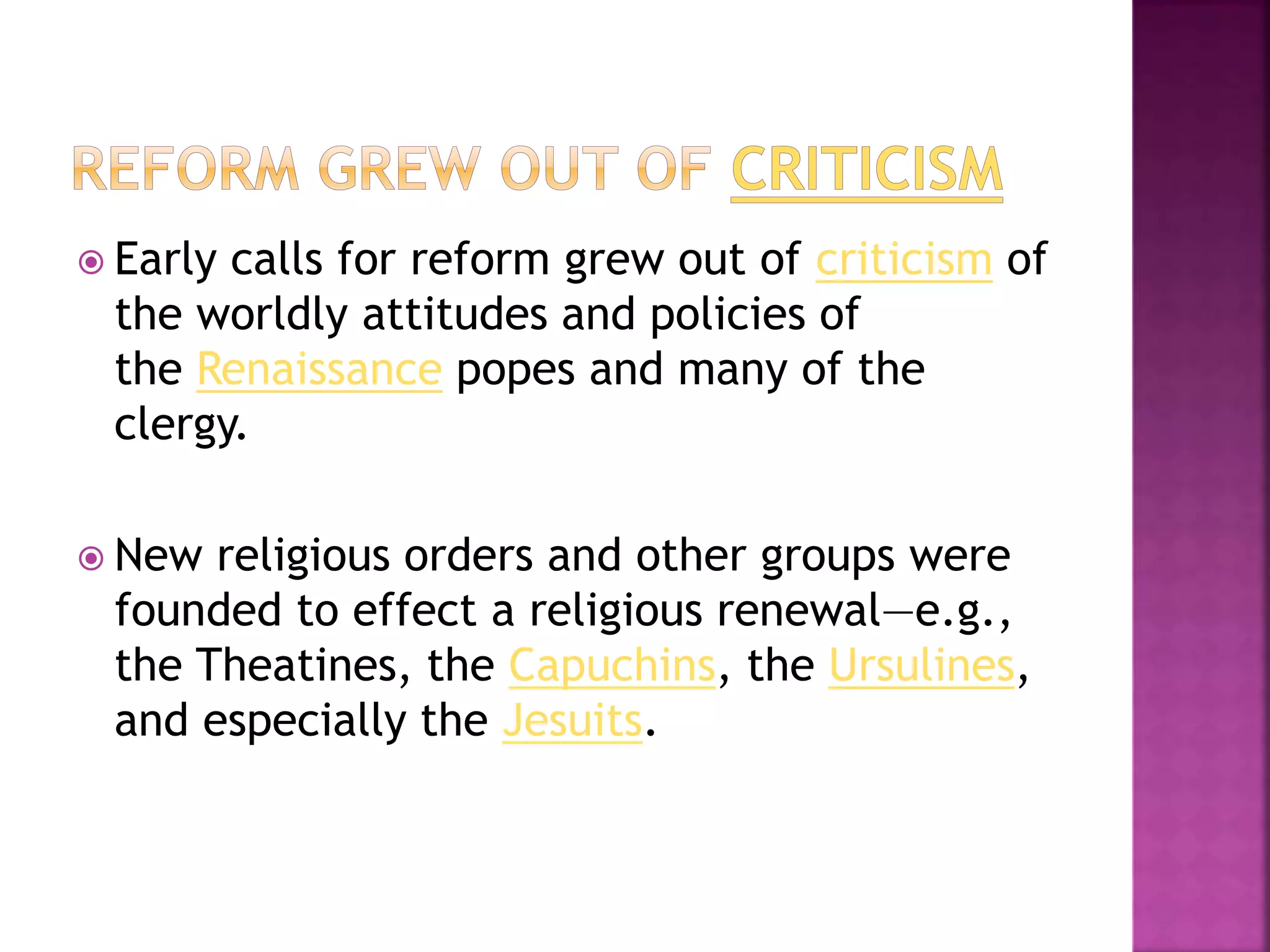 5. counter reformation movement | PPTX