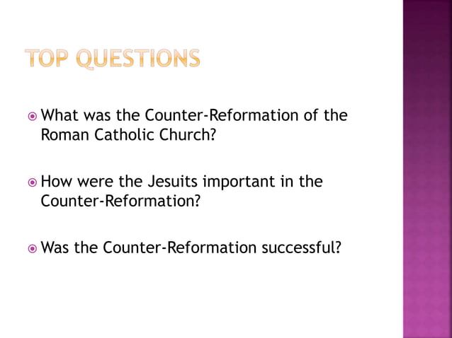 5. counter reformation movement | PPTX