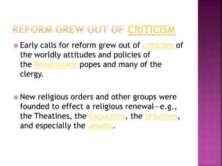 5. counter reformation movement | PPTX