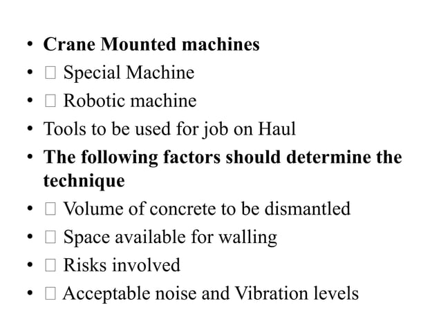 Engineered demolition techniques for dilapidated structures | PPTX