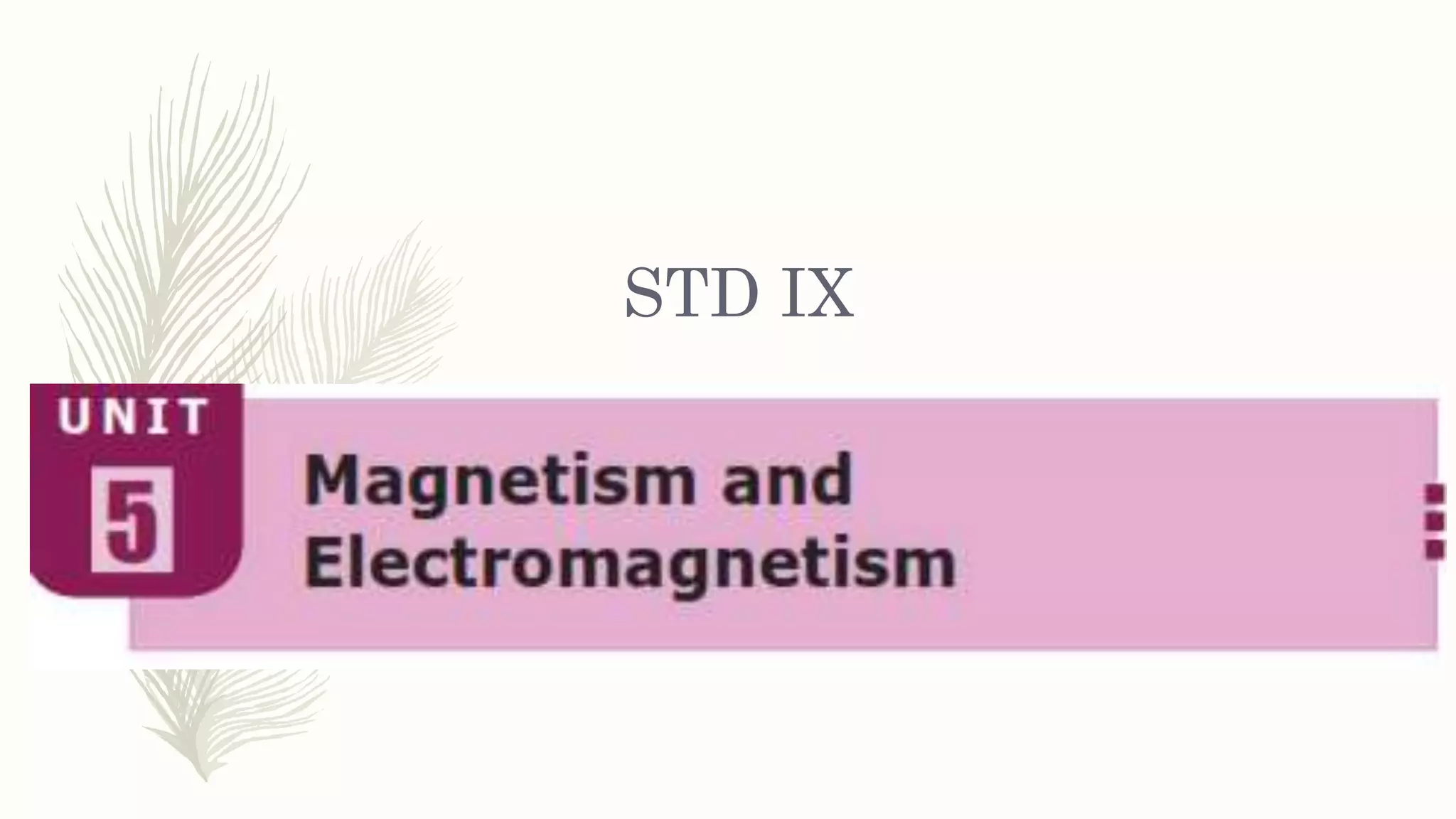 5. Pedagogy of Physical Science (Part II ) - Magnetism and ...