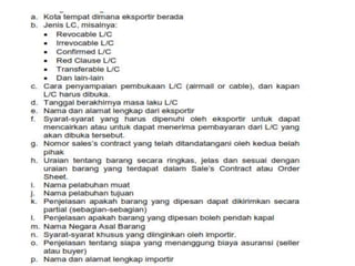Pengertian, Fungsi & Jenis L/C_ Materi Training "EXPORT IMPORT" | PPTX