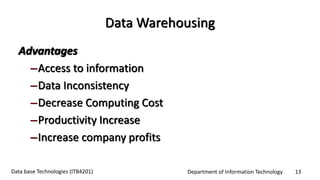 Introduction to Data warehousiing and Mining | PPTX