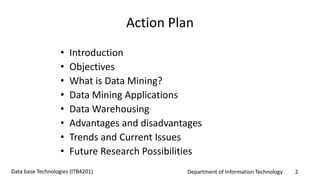 Introduction to Data warehousiing and Mining | PPTX | Databases | Computer Software and Applications
