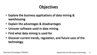 Introduction to Data warehousiing and Mining | PPTX