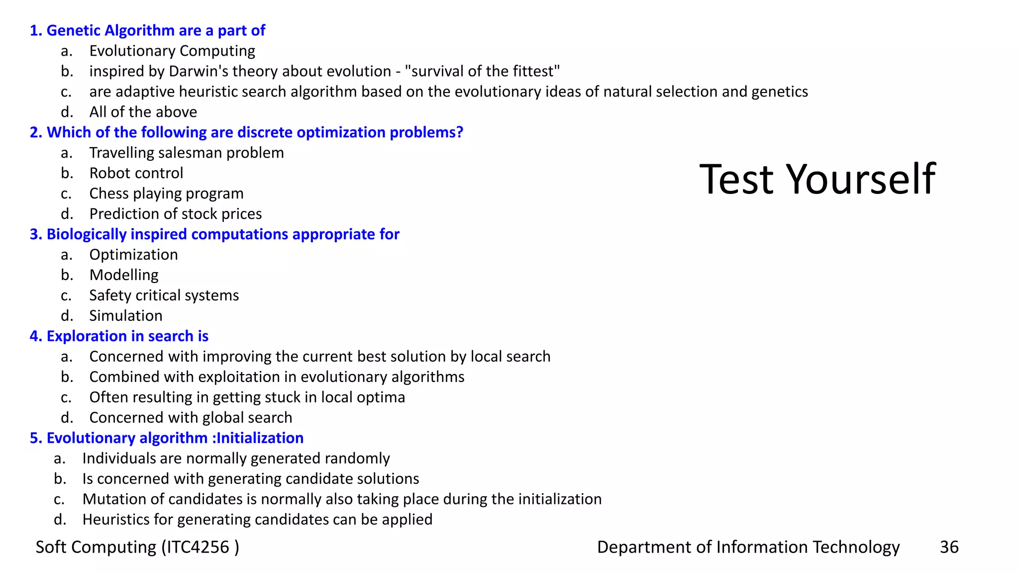 Introduction to Genetic Algorithms | PPTX