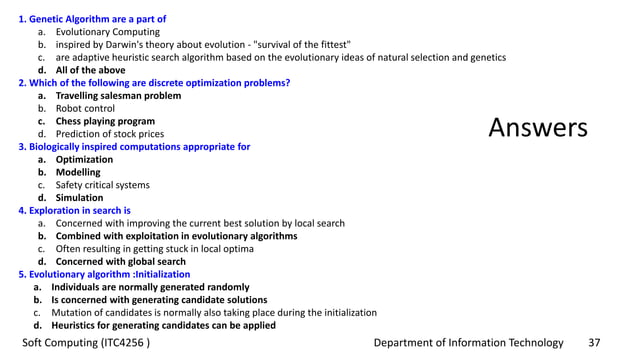 Introduction to Genetic Algorithms | PPTX