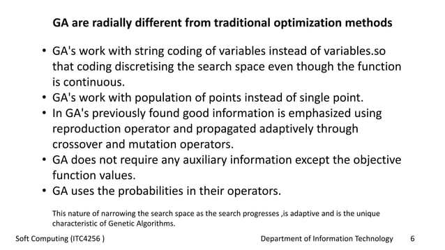 Genetic algorithms vs Traditional algorithms | PPTX