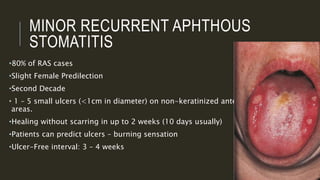 Oral Ulceration | PPTX