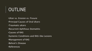 Oral Ulceration | PPTX