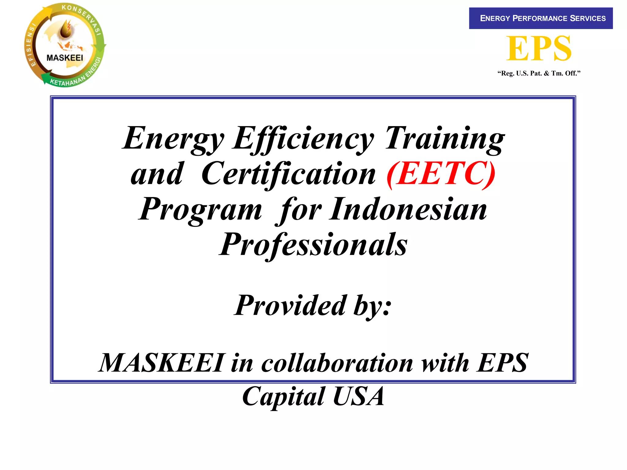 Jon Respati, MASKEEI - Capacity Building for Energy Efficiency and Conservation | PDF
