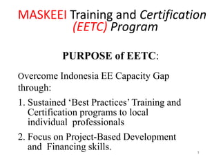 Jon Respati, MASKEEI - Capacity Building for Energy Efficiency and Conservation | PDF