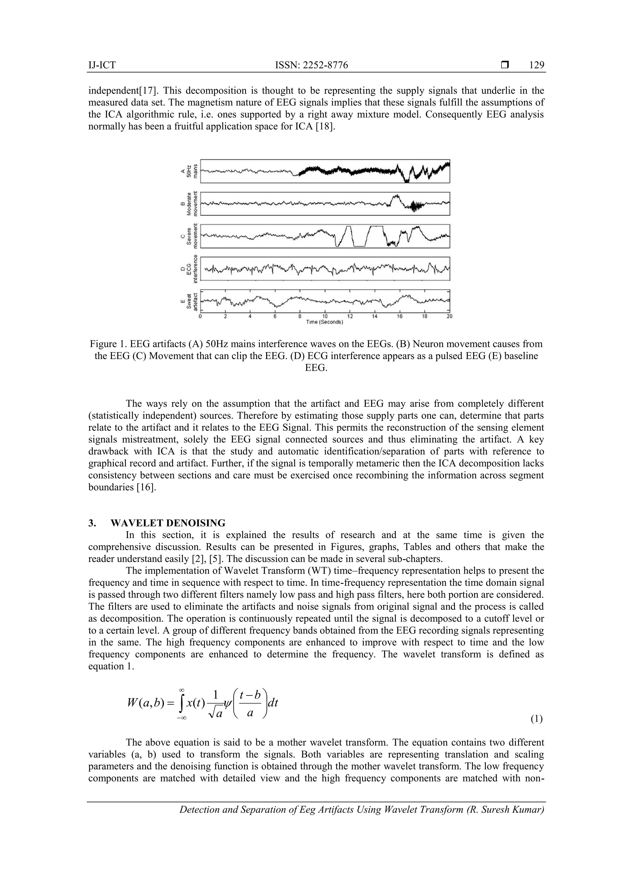 5 Detection And Separation Of Eeg Artifacts Using Wavelet Transform Nov 11 2017 Edit I Pdf