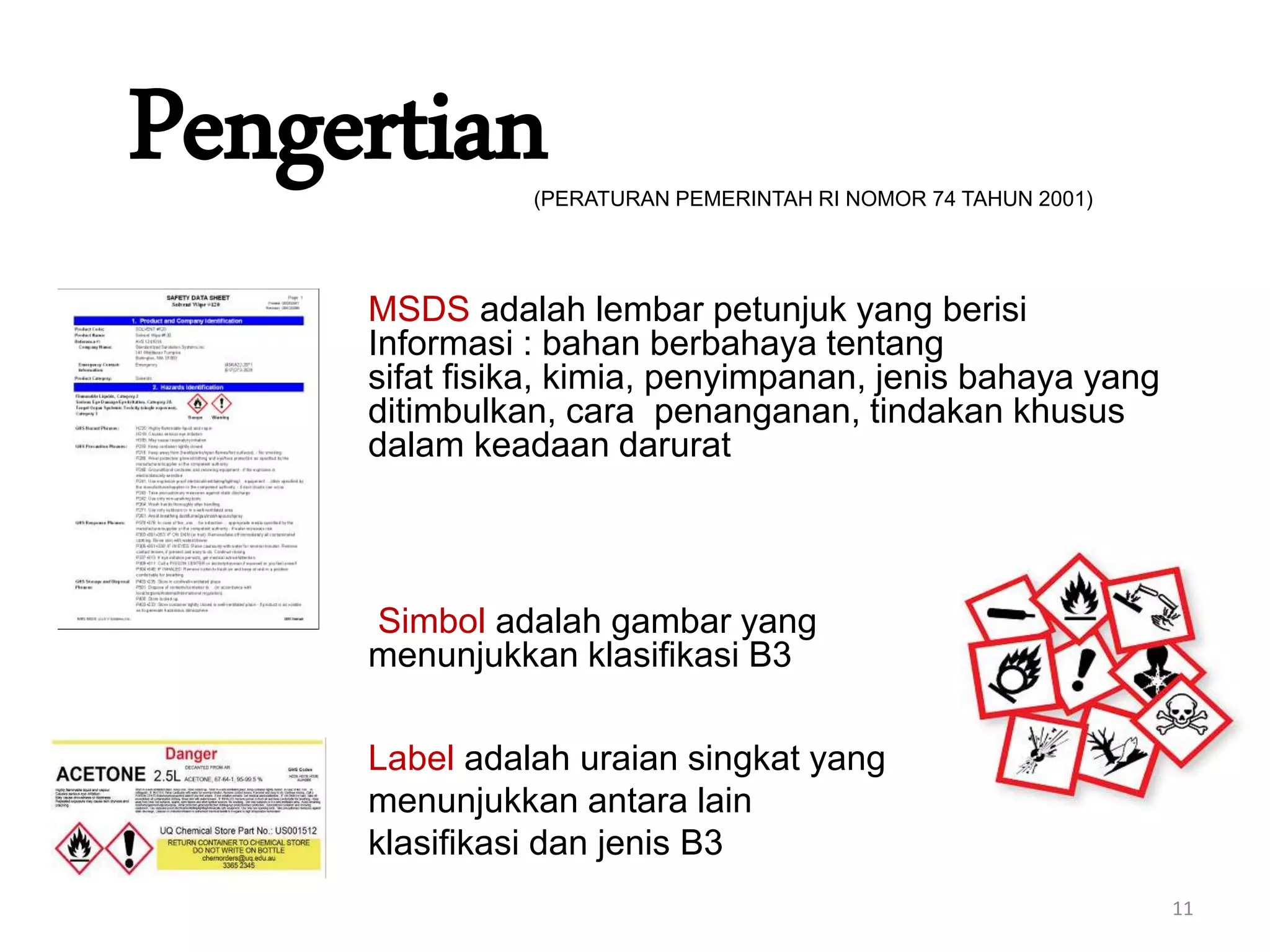 Pengelolaan Bahan Berbahaya & Beracun (B3) | PPTX