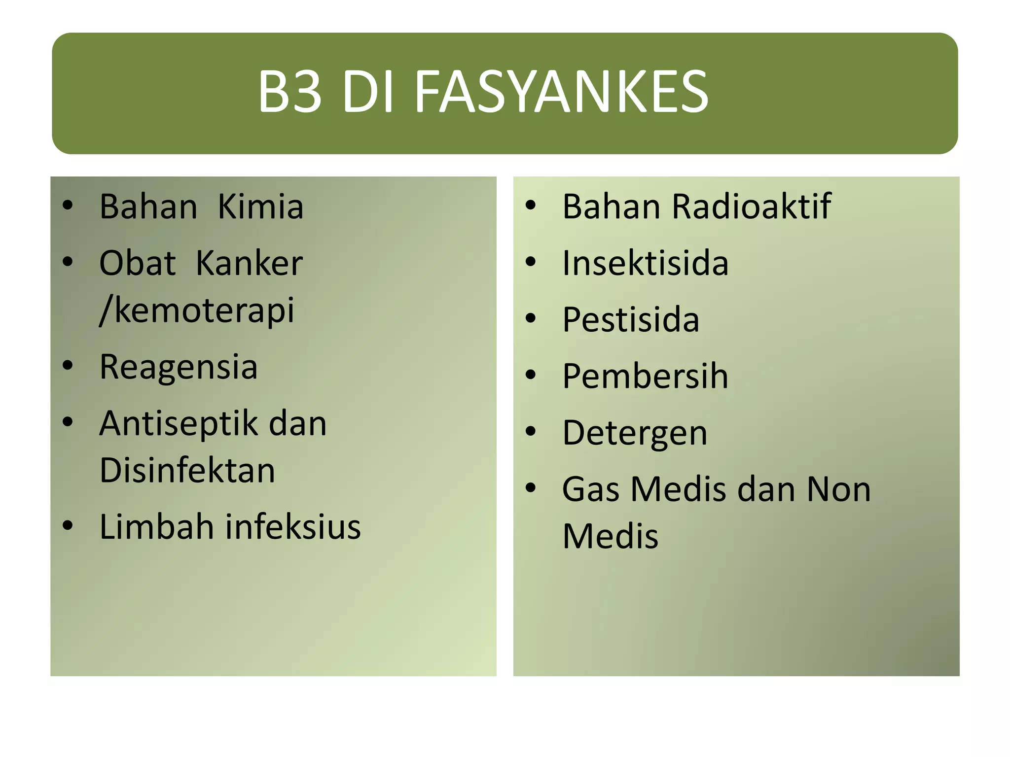Pengelolaan Bahan Berbahaya & Beracun (B3) | PPTX