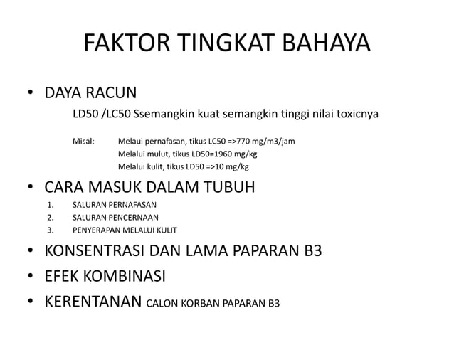 Pengelolaan Bahan Berbahaya & Beracun (B3) | PPTX