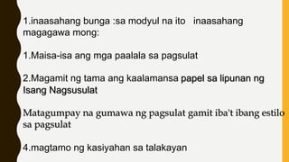 5.filipino 3 paalala sa pagsulat papel sa lipunanng isang nagsusulat ...