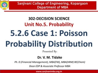 5.2.6 case 1 poisson probability distribution | PPT