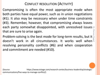 5. Organizational Conflicts and Resolution | PDF