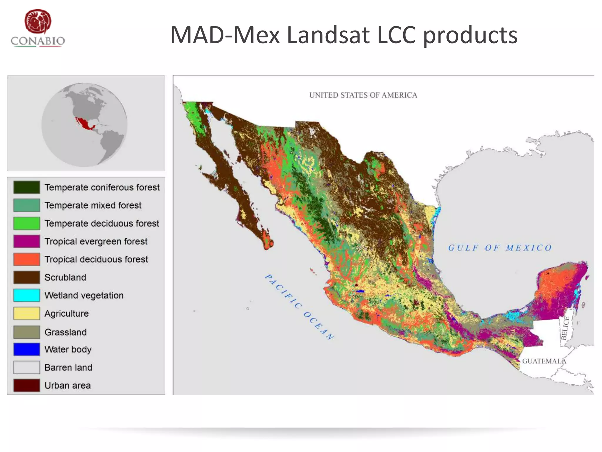 The REDD+ satellite based land cover monitoring system for Mexico | PPTX