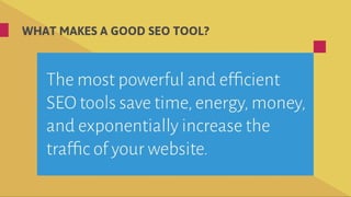 5 Best SEO Tools That Will Skyrocket Your Rankings | PPT
