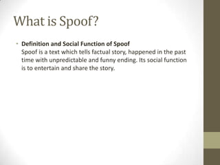 5 minutes closer with Spoof Text | PPT