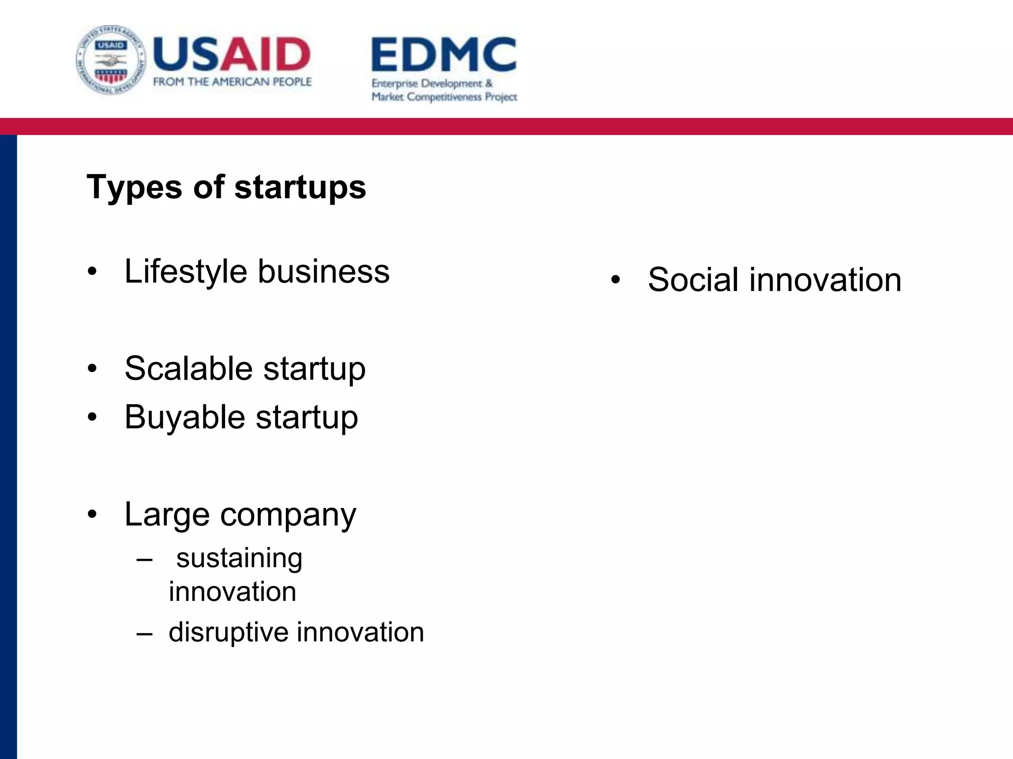 1.5 startup types | PPTX
