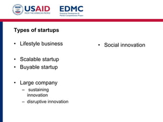 1.5 startup types | PPTX