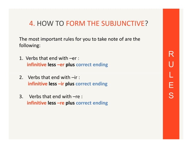 5 things you need to know about french subjunctive | PPT