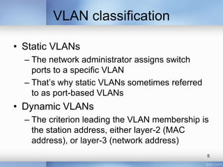 VLANs | PPTX | Computer Networking | Computing