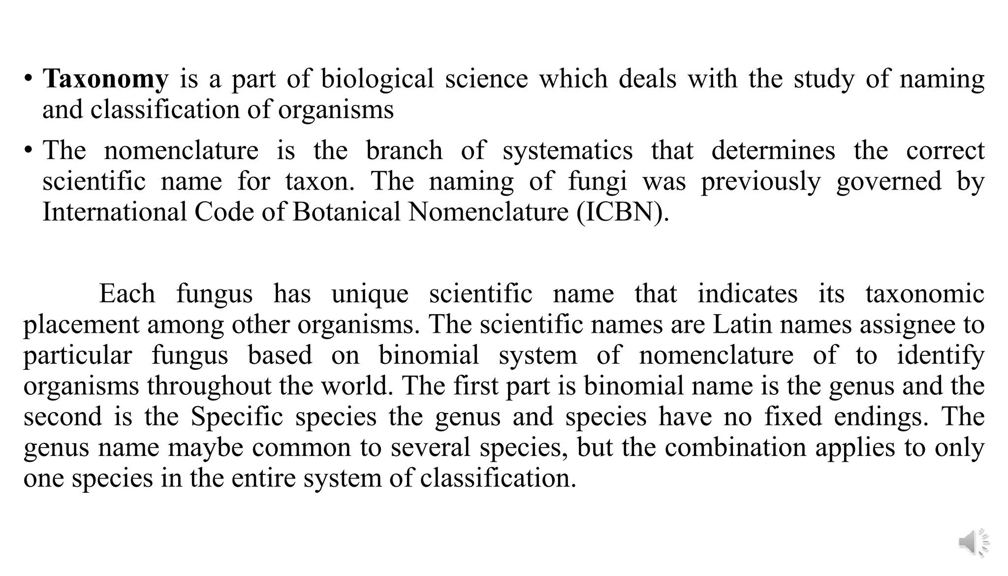 Taxonomic rules and regulations for naming of fungi | PPTX