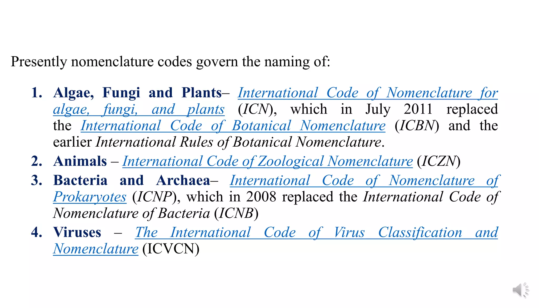 Taxonomic rules and regulations for naming of fungi | PPTX