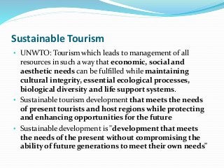 5.Sustainable / Alternate and Mass Tourism | PPT