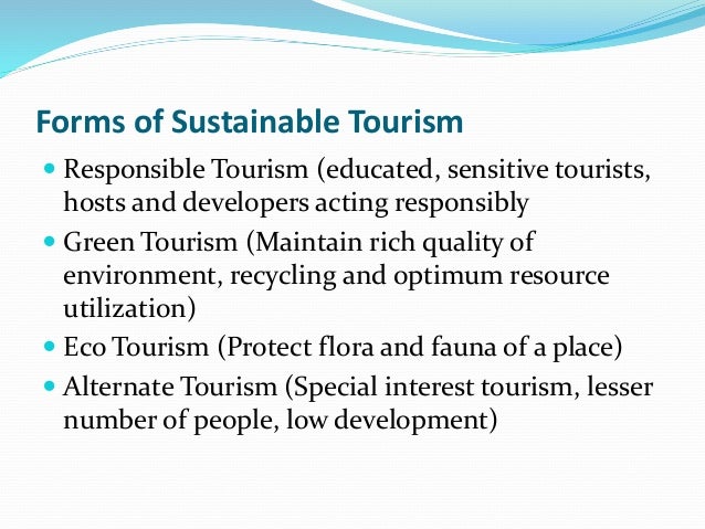 5.Sustainable / Alternate and Mass Tourism | PPT