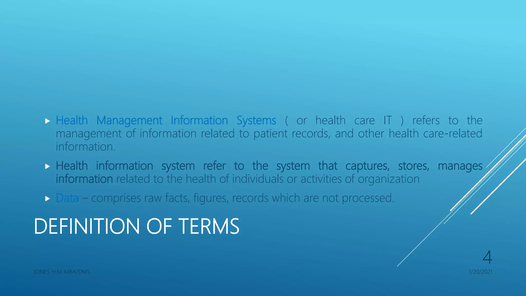 HEALTH MANAGEMENT INFORMATION SYSTEM | PPTX