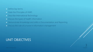 HEALTH MANAGEMENT INFORMATION SYSTEM | PPTX