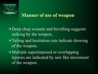 INJURY Forensic Medicine by Sir Zia Ashraf | PPT