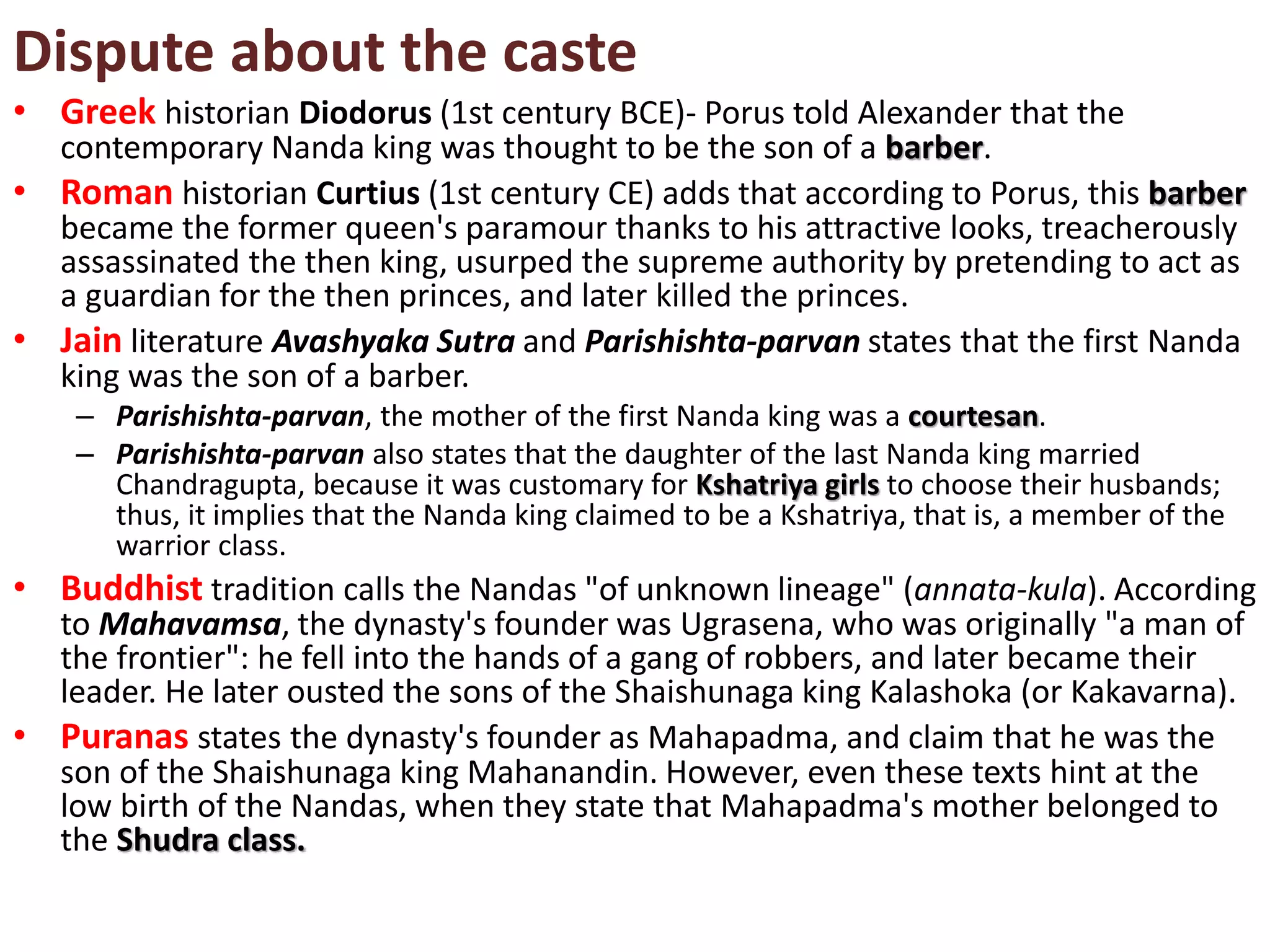 Nanda dynasty Part-III | PPTX