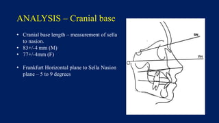 Cephalometry and occlusion of teeth | PPTX