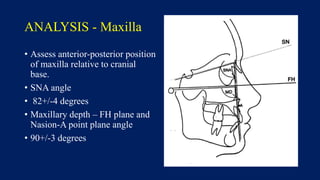 Cephalometry and occlusion of teeth | PPTX