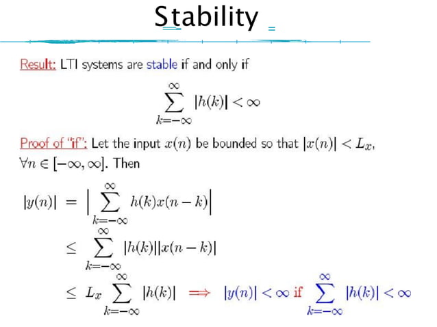 LTI System, Basic Types of Digital signals, Basic Operations, Causality, Stability | PDF