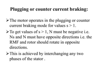 THREE PHASE INDUCTION MOTOR, Rotating Magnetic Field (RMF), Slip ...