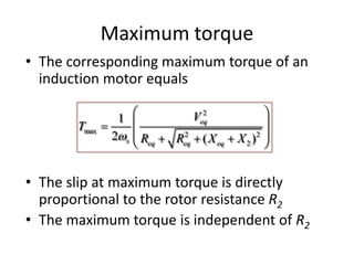THREE PHASE INDUCTION MOTOR, Rotating Magnetic Field (RMF), Slip ...
